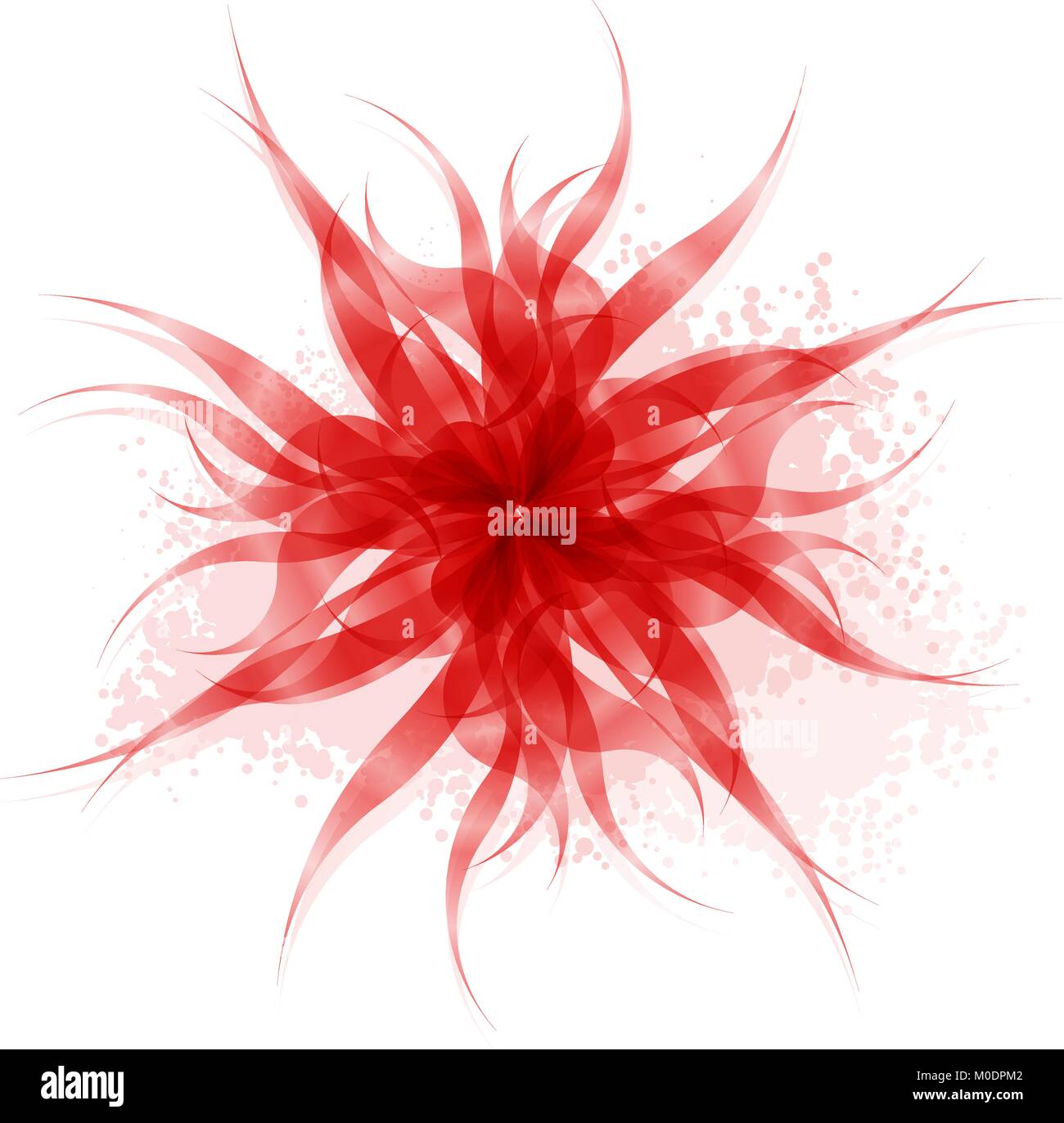 Abstract red flower Stock Vector Image & Art - Alamy
