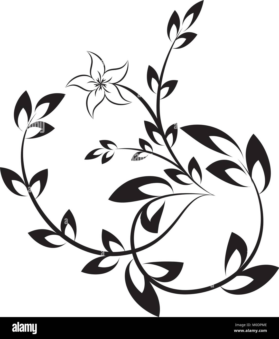 Angle flower Stock Vector Images - Alamy