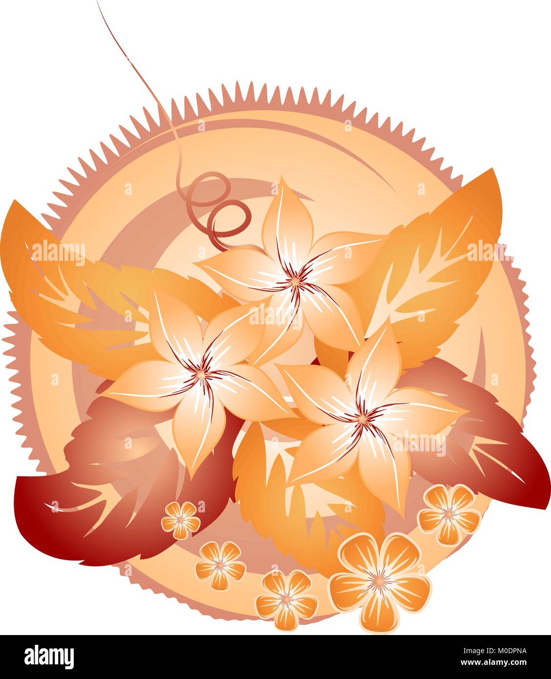 Indented leaf Stock Vector Images - Alamy