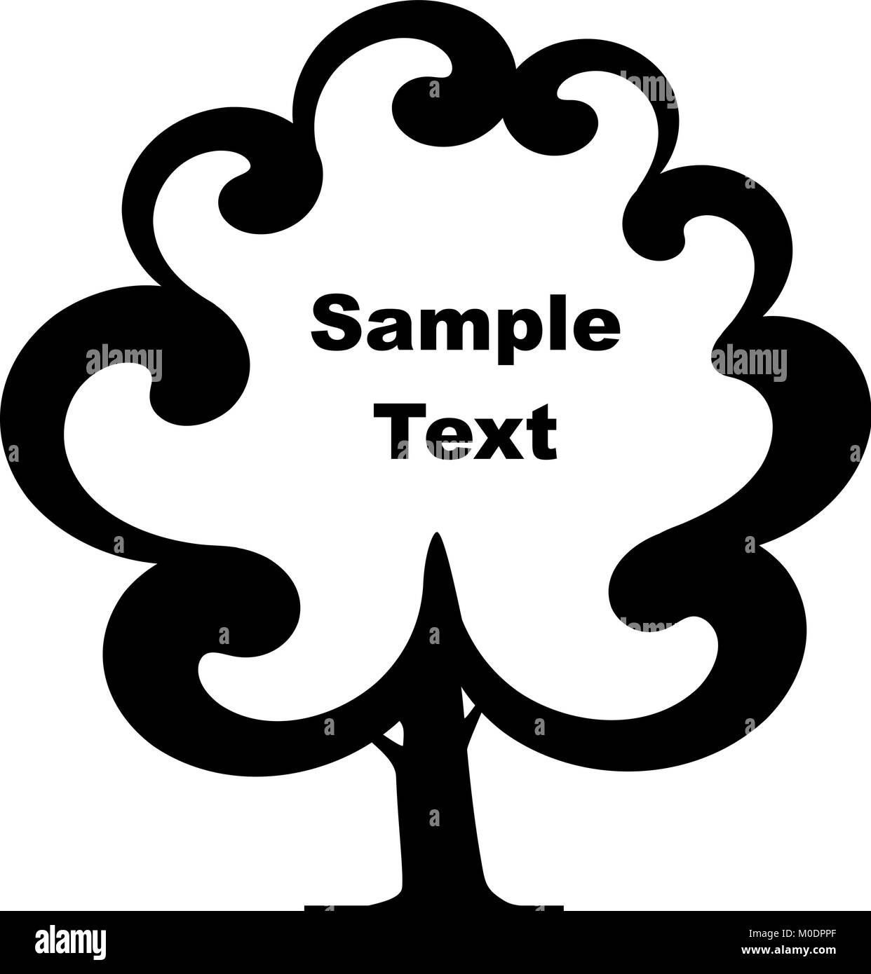 abstract tree - frame for text Stock Vector Image & Art - Alamy