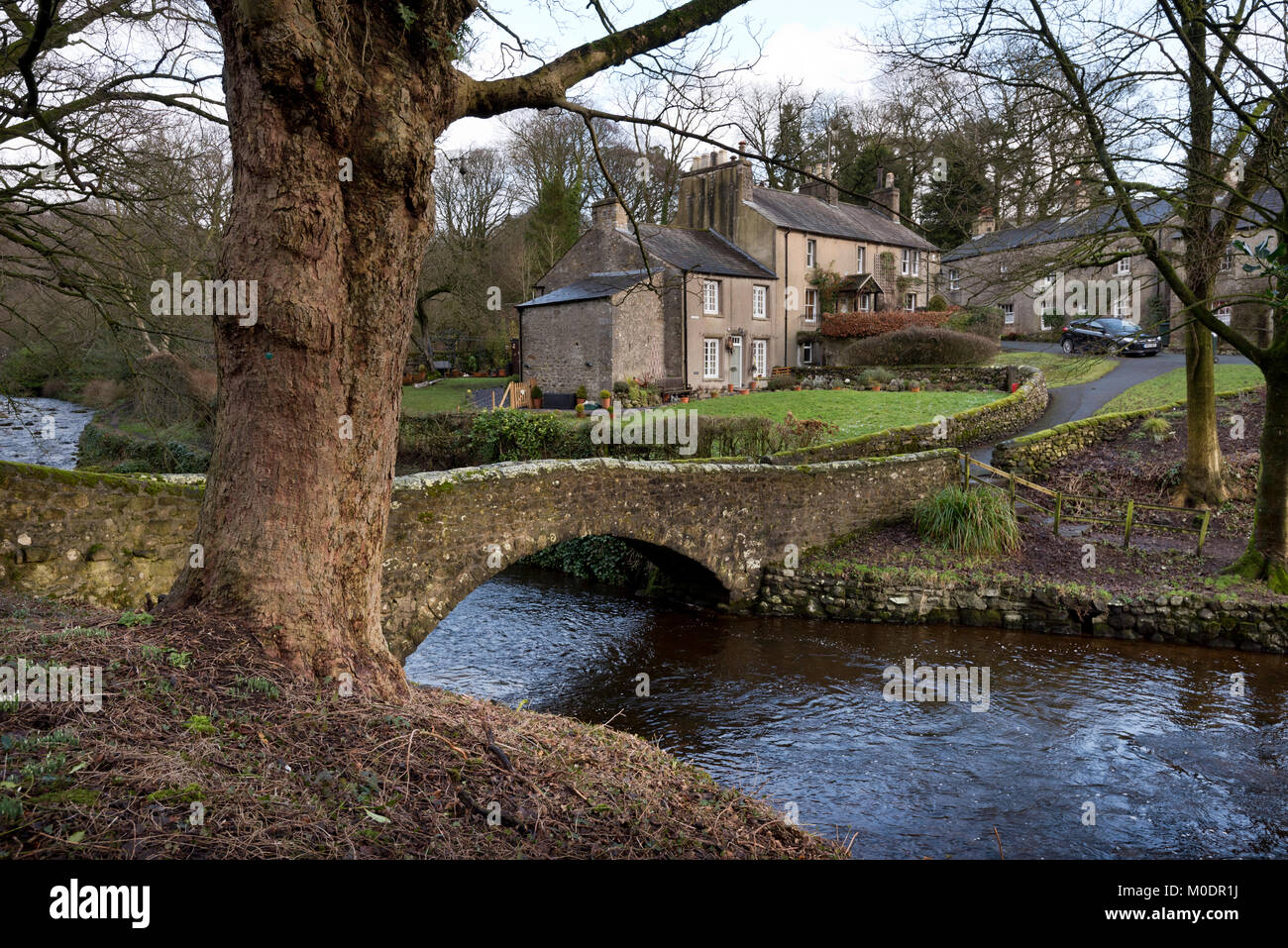 The Village of Clapham, Yorkshire Dales National Park, UK. Showing the ...
