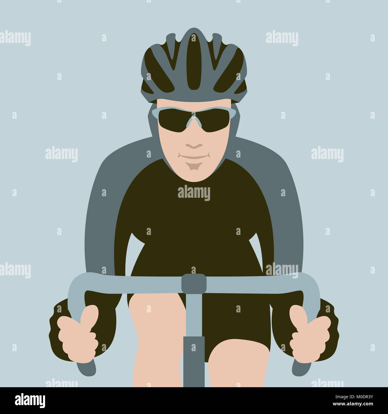 Front view professional cyclist hi-res stock photography and images - Alamy