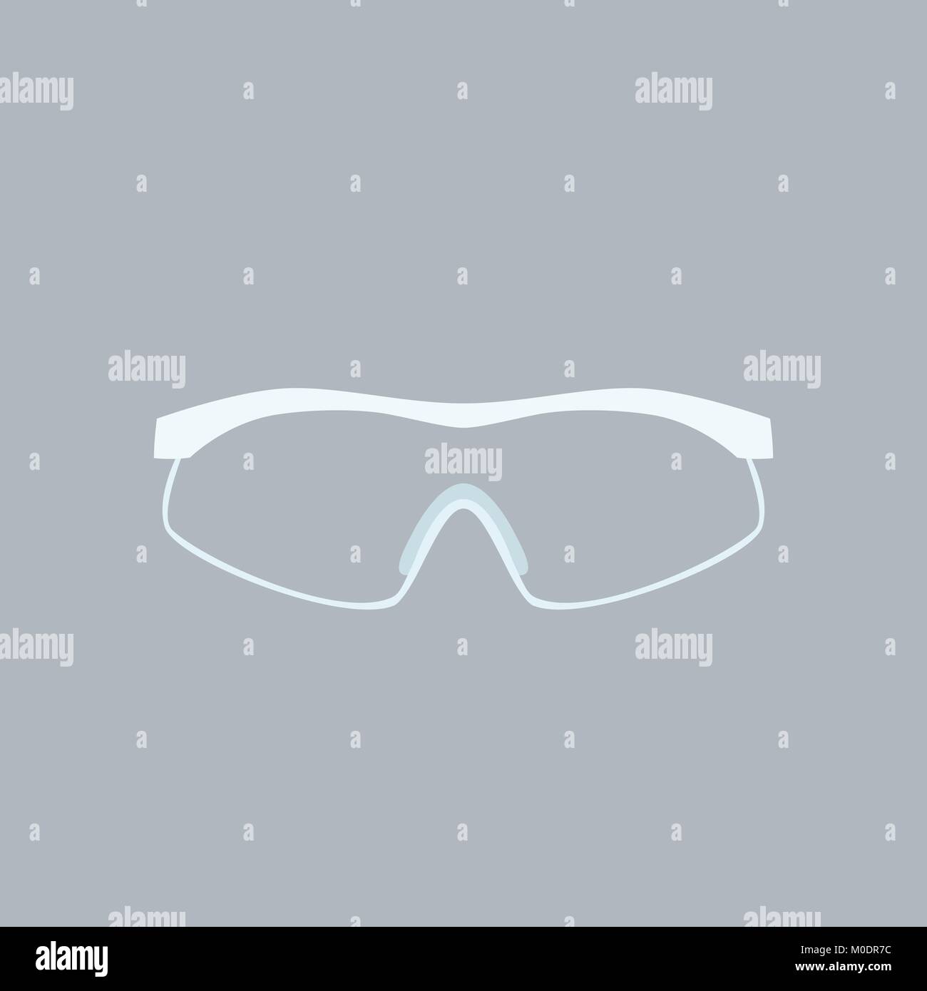 goggles medical vector illustration flat style front view Stock Vector ...