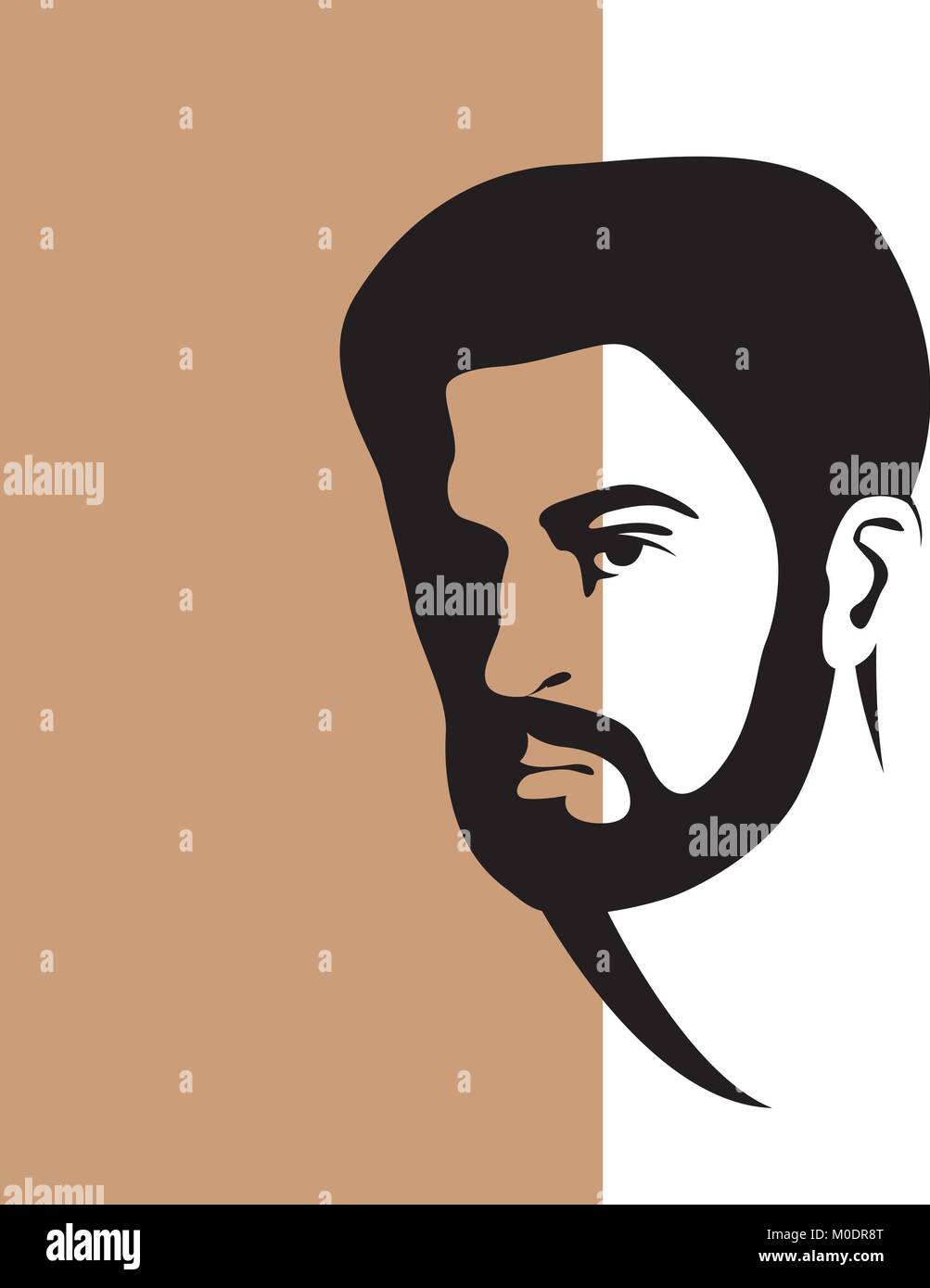 Face side profile silhouette Stock Vector Images - Alamy