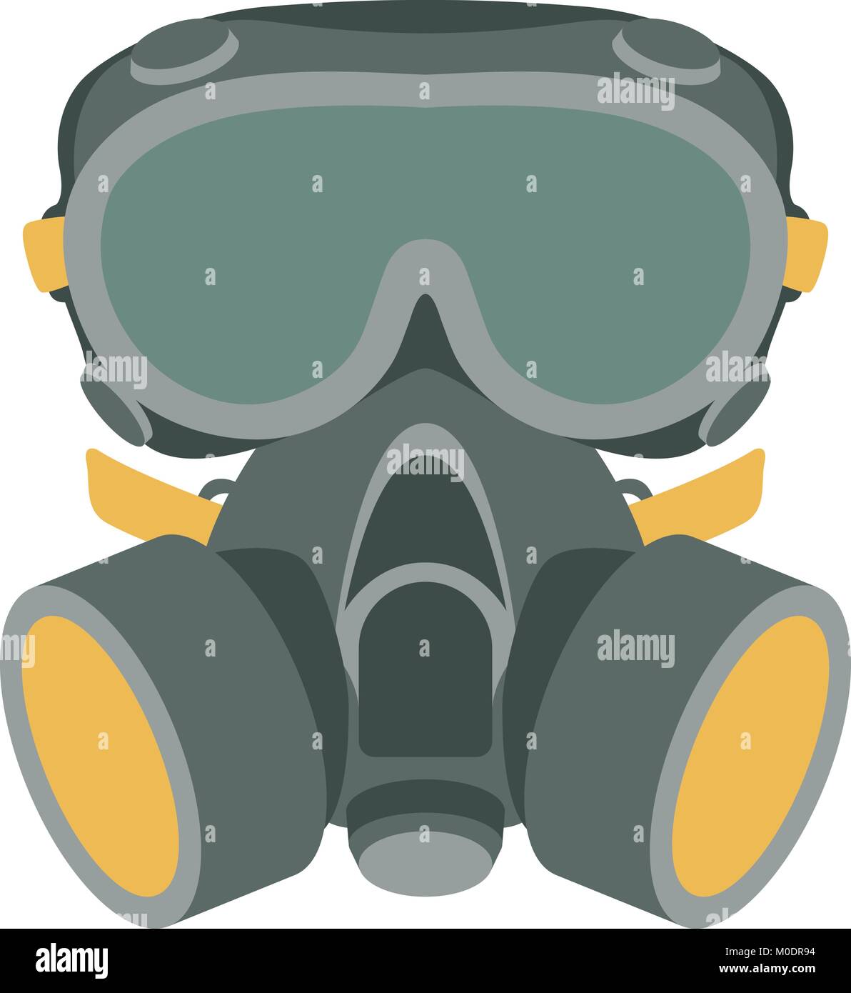 gas mask vector illustration flat style front side Stock Vector Image ...