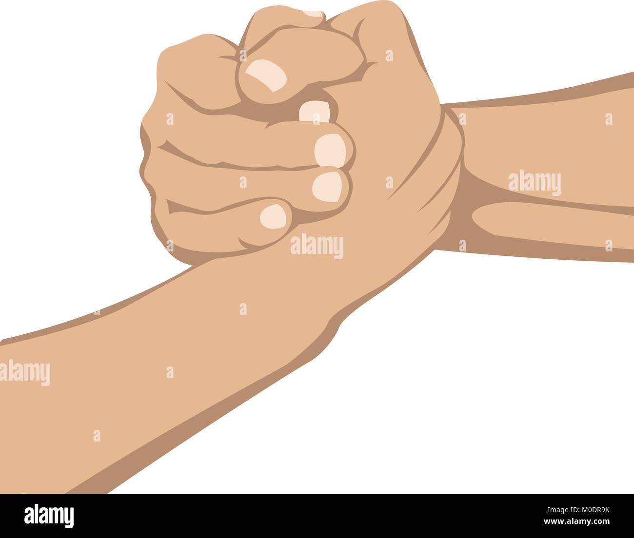 handshake mans hands vector illustration flat style front view Stock ...