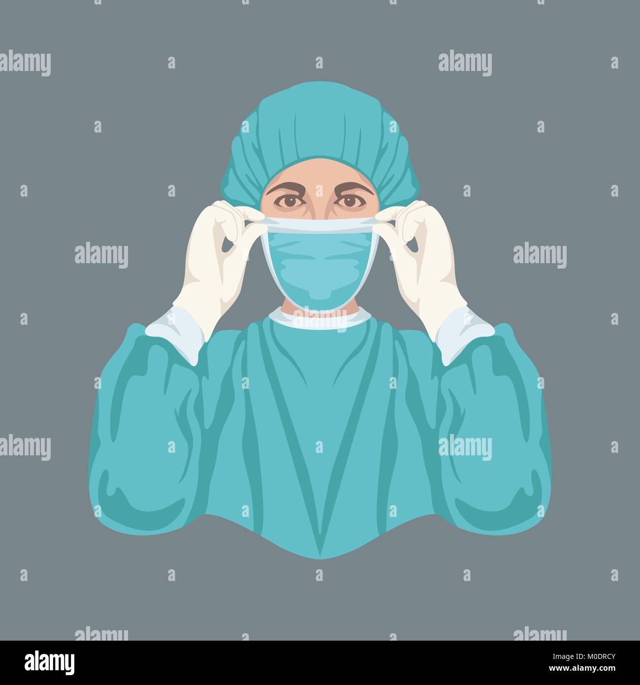 medical sister vector illustration flat style front view Stock Vector ...