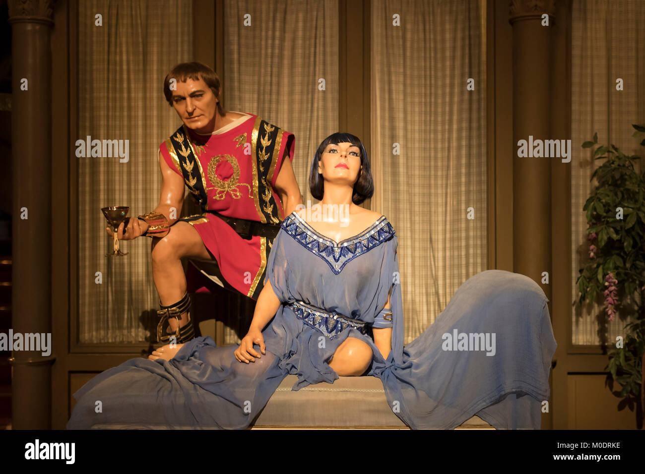 BARCELONA, SPAIN - 11 JANUARY 2018: Museum of wax figures in Barcelona ...