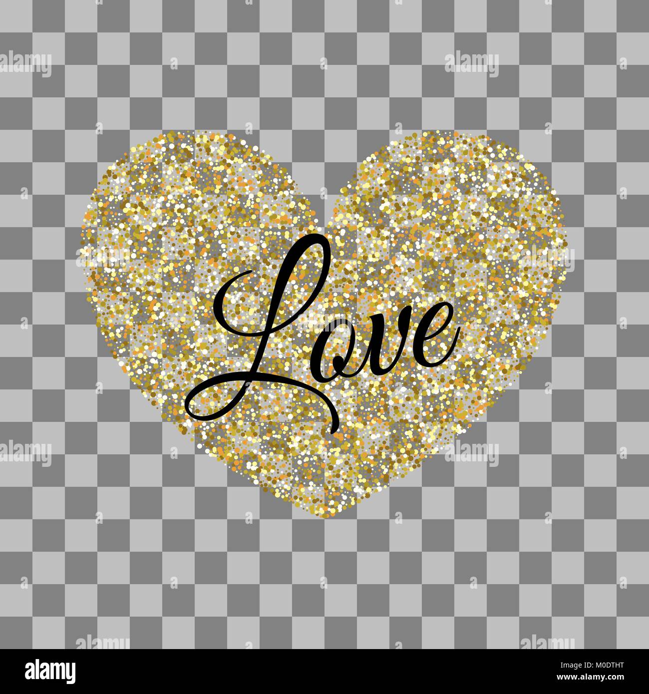 Golden heart shape vector Valentines Day Stock Vector Image & Art - Alamy