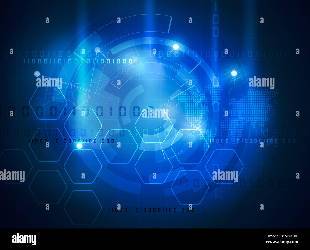 blue technology abstract futuristic background Stock Photo - Alamy