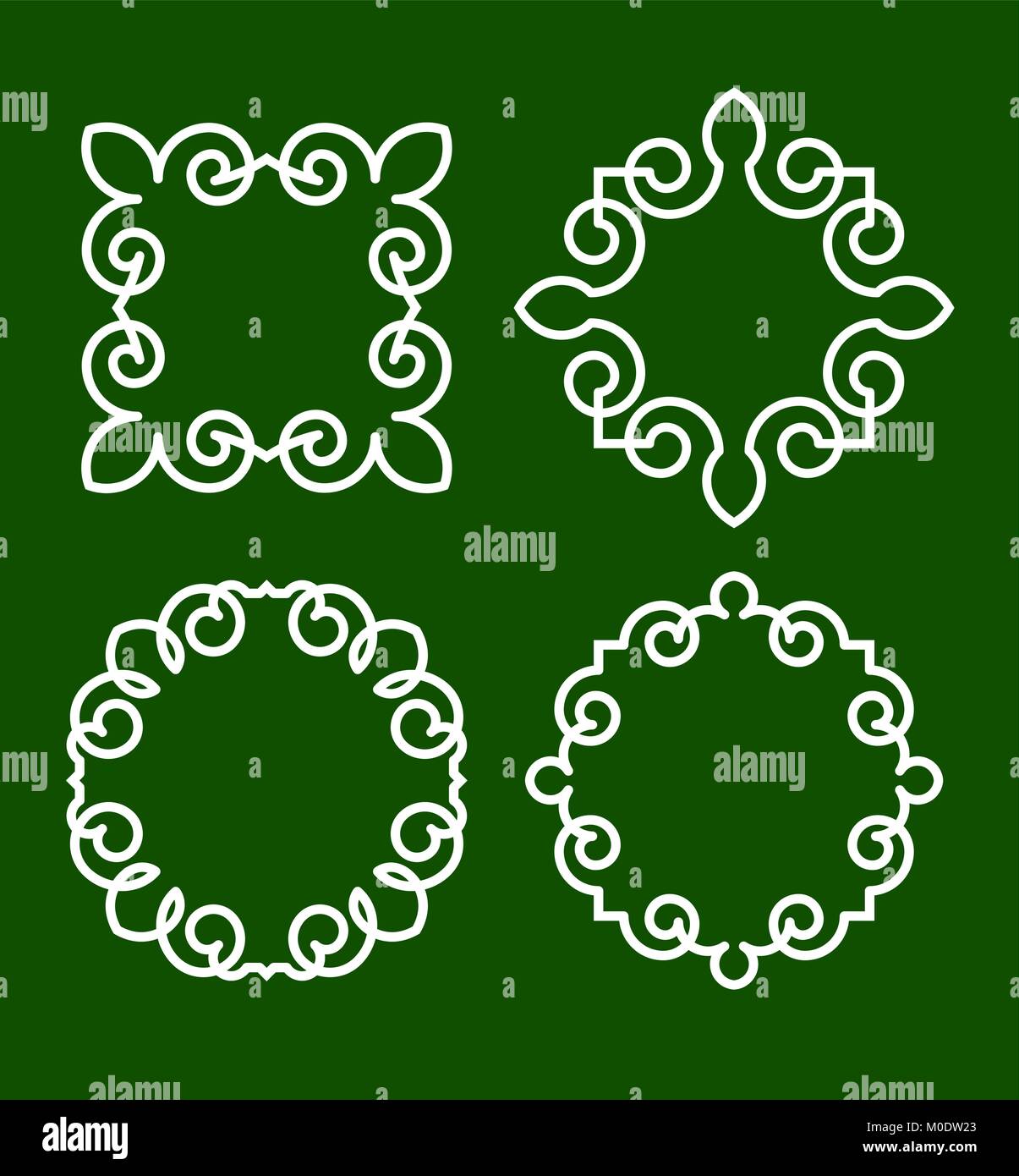 Monogram frames Stock Vector Images - Alamy