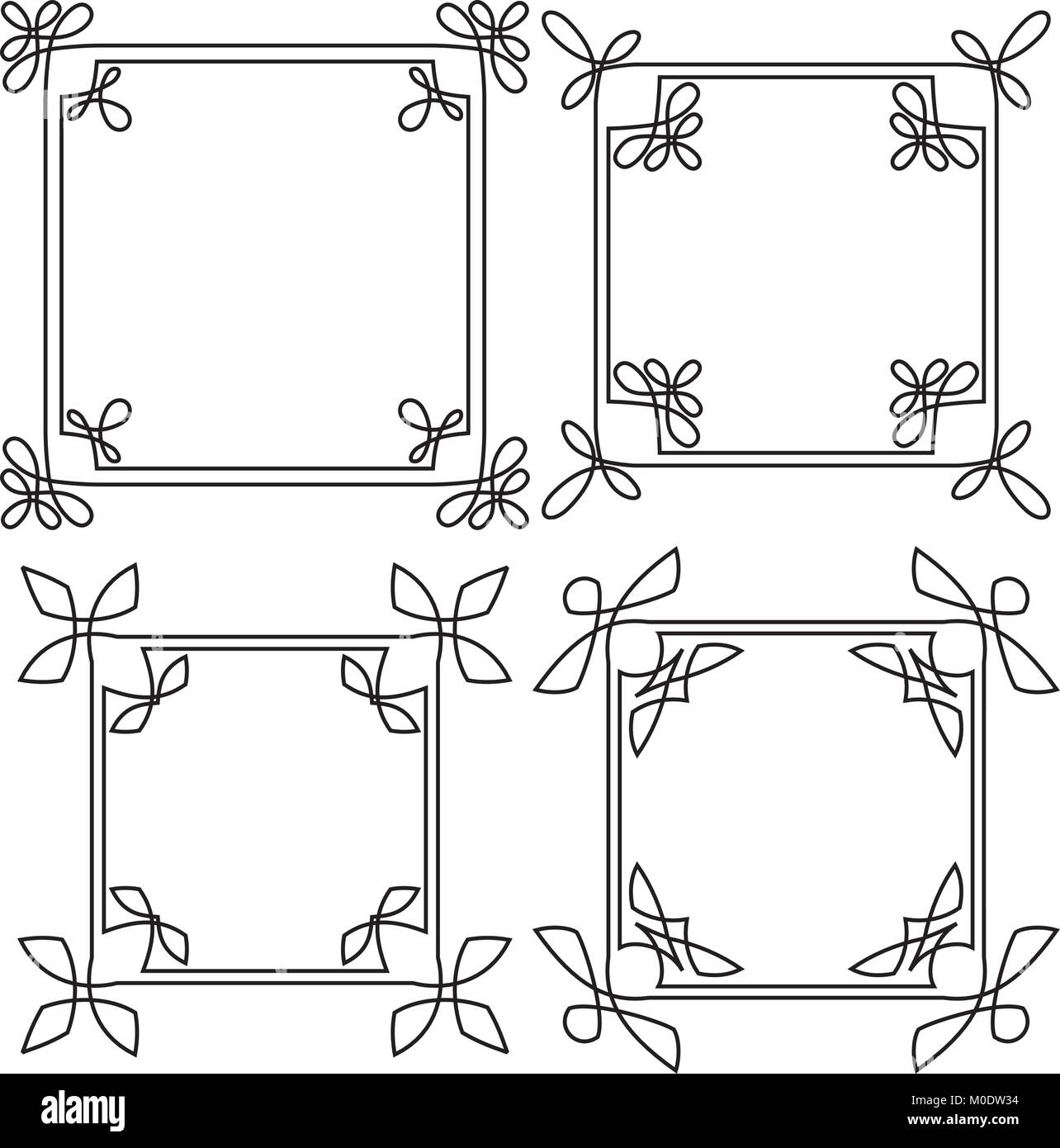 Ornate Frame Monogram Logo Other Stock Photos & Ornate Frame Monogram ...