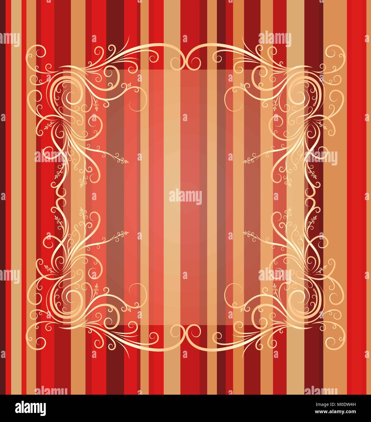 Floral frame on the striped backdrop Stock Vector Image & Art - Alamy