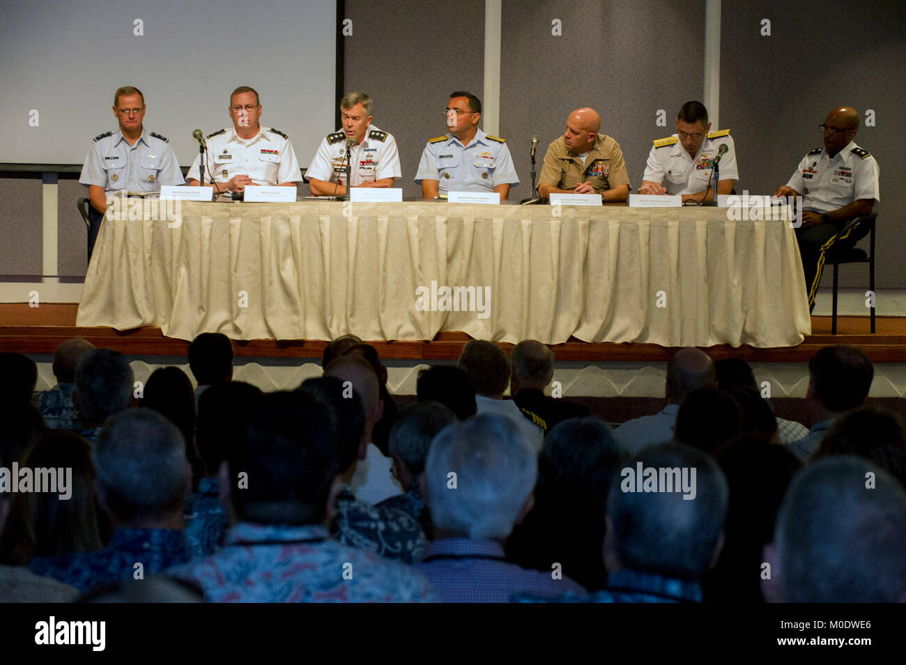 A panel of military leadership from all branches of military service ...