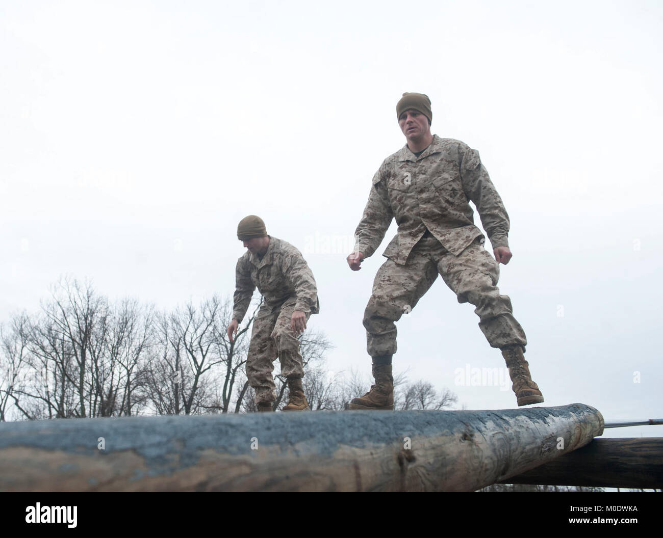 U.S. Marine Corps officer candidates get introduced to the obstacle ...