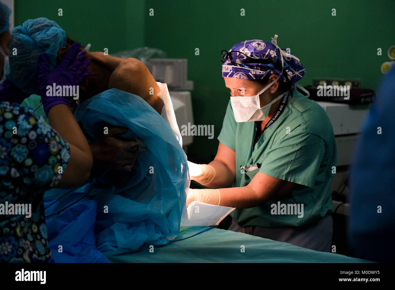 U.S. Army Maj. Amy Lucia, anesthetist with the Joint Task Force-Bravo ...
