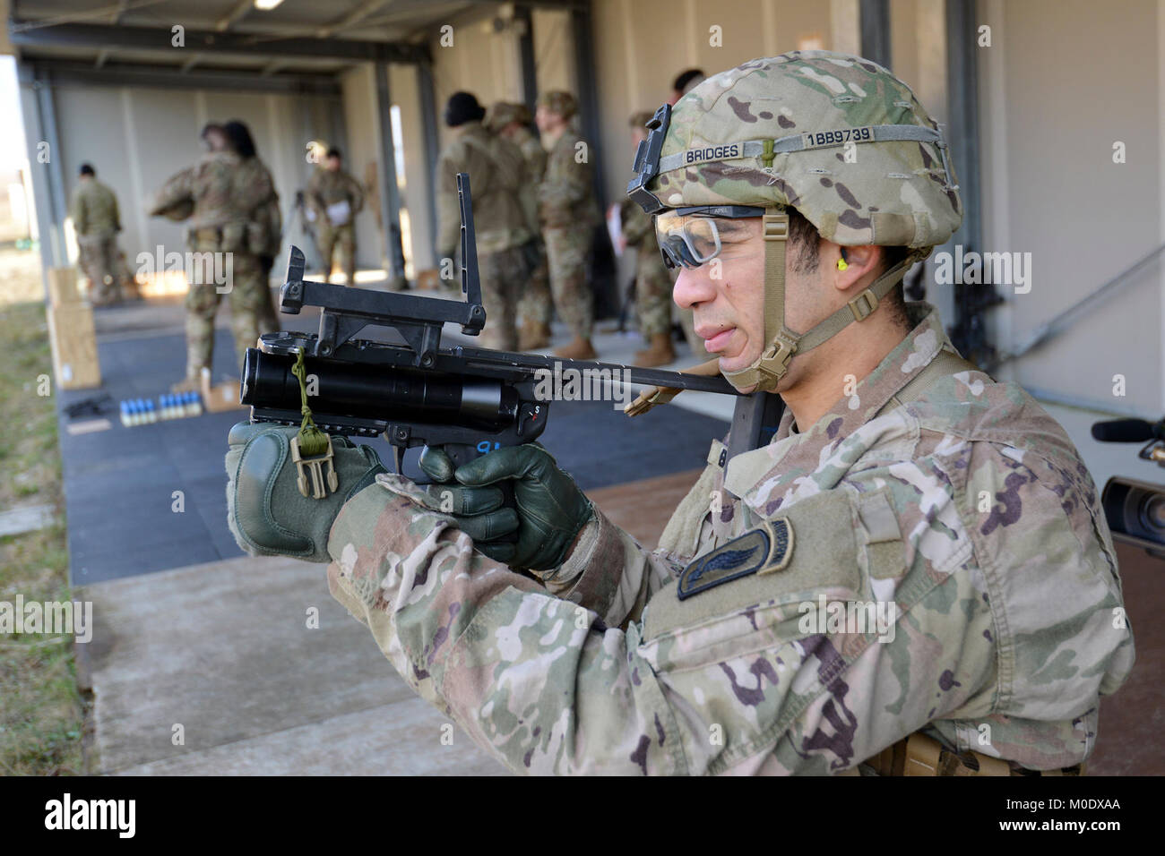 U.S. Army Paratrooper assigned to the 1st Battalion, 503rd Infantry ...