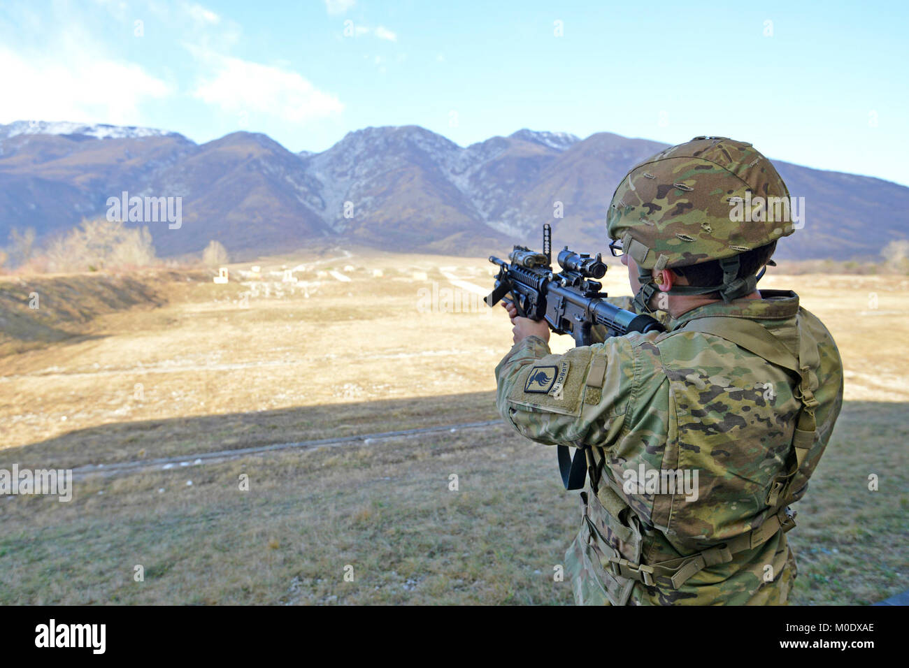 U.S. Army Paratrooper assigned to the 1st Battalion, 503rd Infantry ...