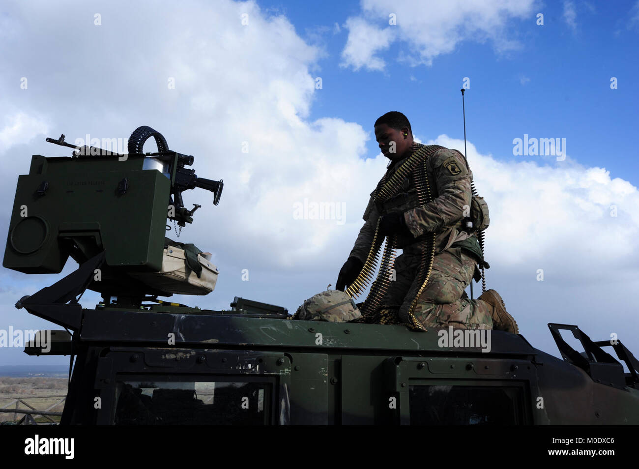 U.S. Army paratrooper assigned to the U.S. Army Dog Company, 1st ...