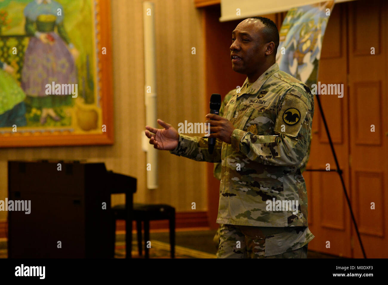U.S. Army Sgt. Maj. Anthony Pamplin, assigned to U.S. Army Reserve ...