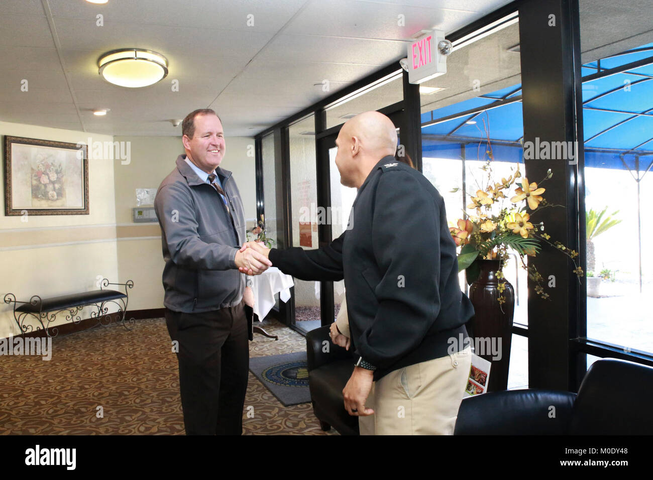 SAN DIEGO (Jan. 17, 2018) Capt. Roy Love welcomes Paul Dautremont to ...