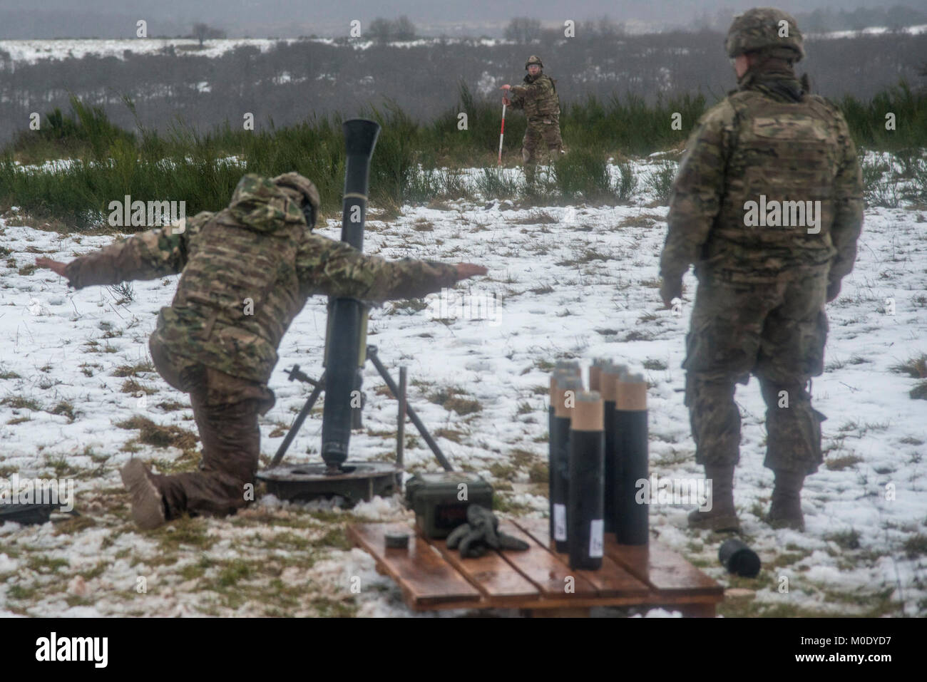 U.S. Soldiers assigned to Headquarters and Headquarters Company, 1st ...