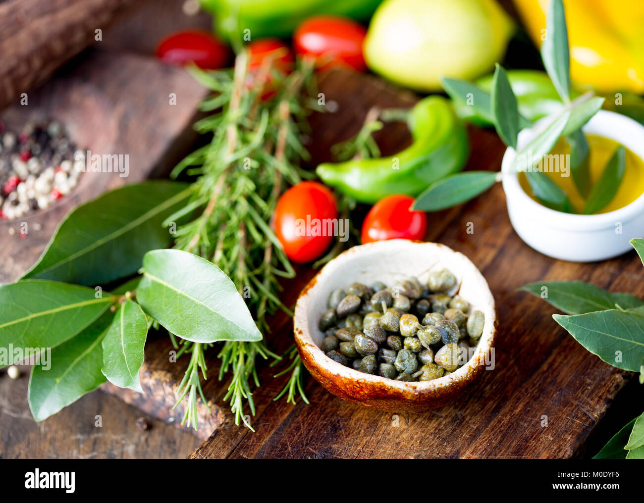 Close up pickled capers hi-res stock photography and images - Alamy