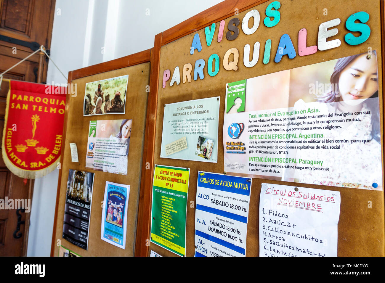 Church bulletin board hi-res stock photography and images - Alamy