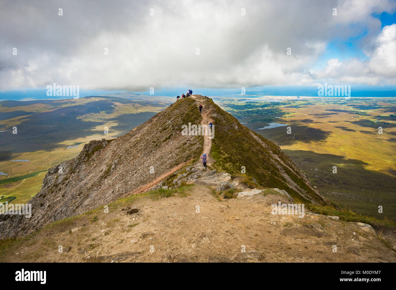 View from the top of Mount Errigal, Co. Donegal Stock Photo - Alamy
