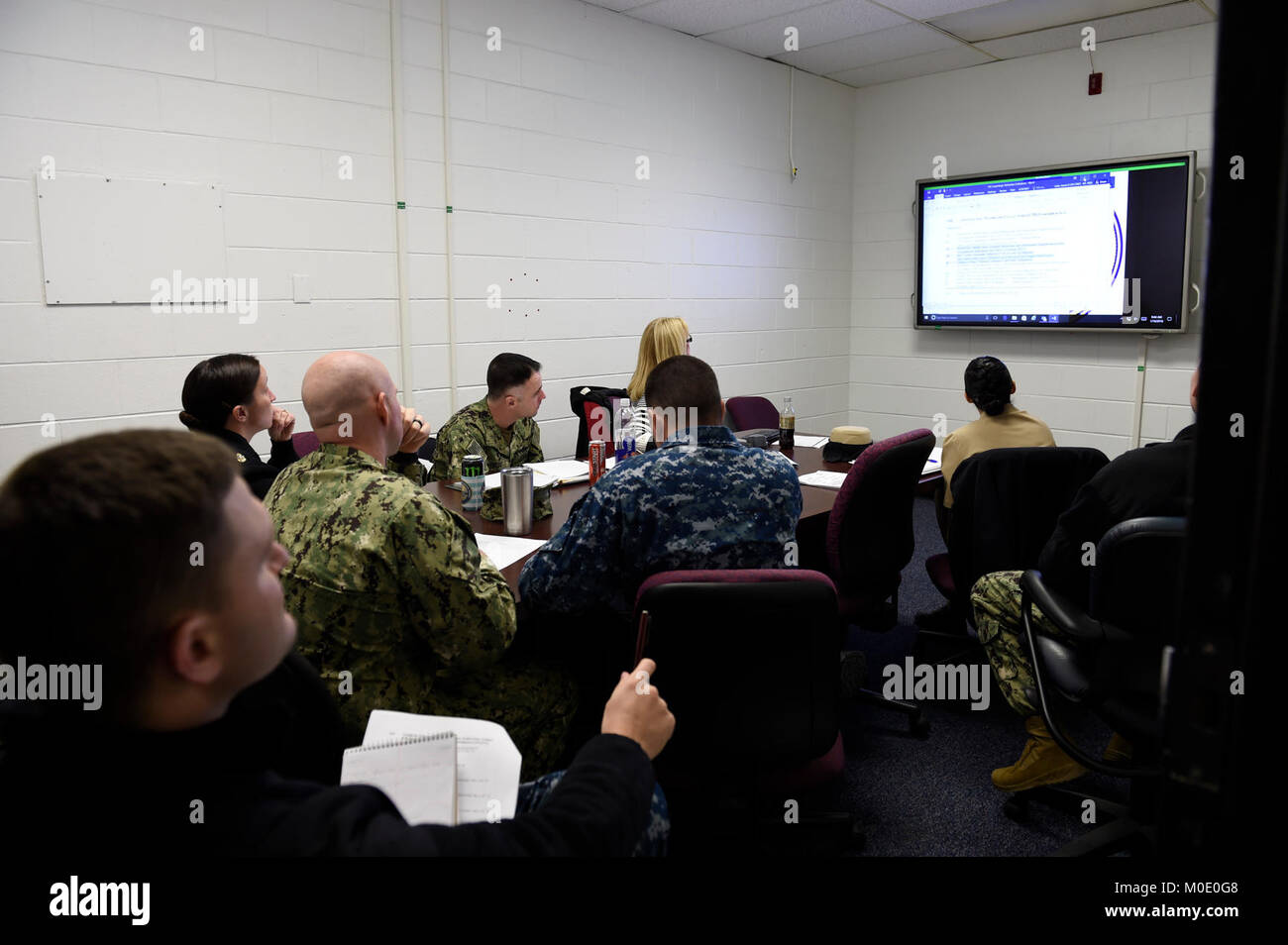 Fla. (Jan. 18, 2018) Staff from the Center for Information Warfare ...