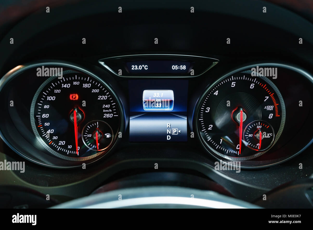 Dashboard digital display car mileage hi-res stock photography and ...