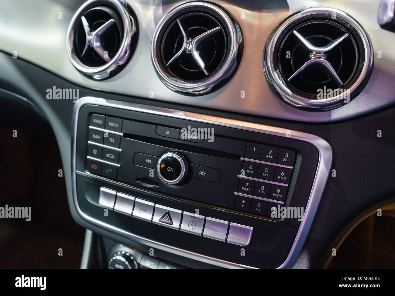 Modern car dashboard. Screen multimedia system Stock Photo - Alamy