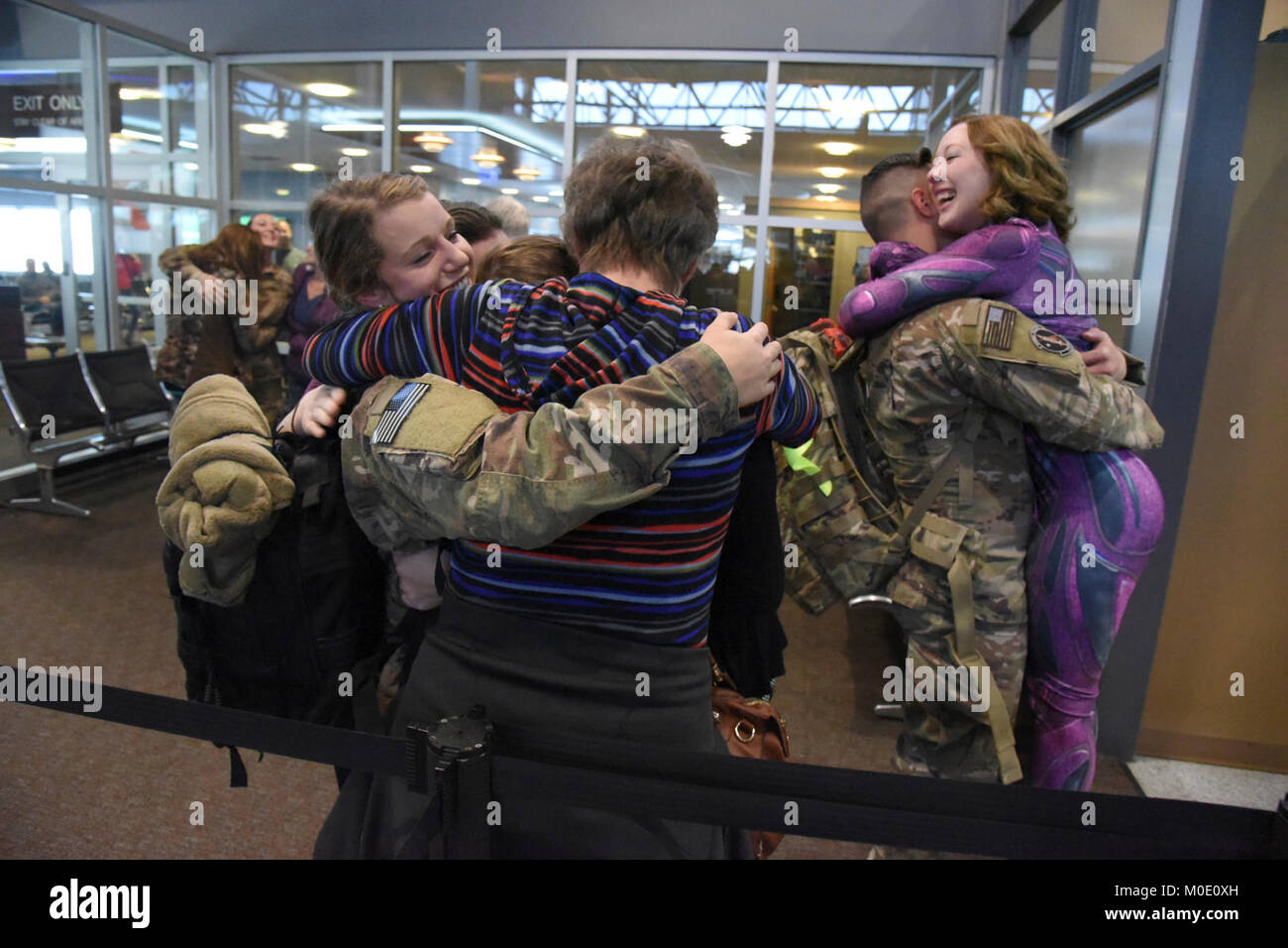 U.S. Air Force Senior Airman Pamela Fehr, left, and Staff Sgt. Michael ...
