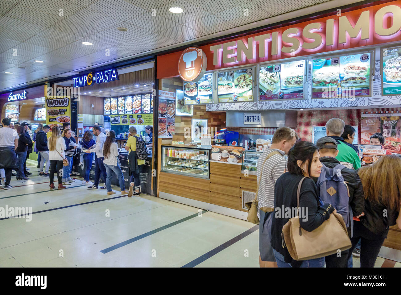 Buenos Aires Argentina,Abasto Shopping Mall,food court plaza table ...
