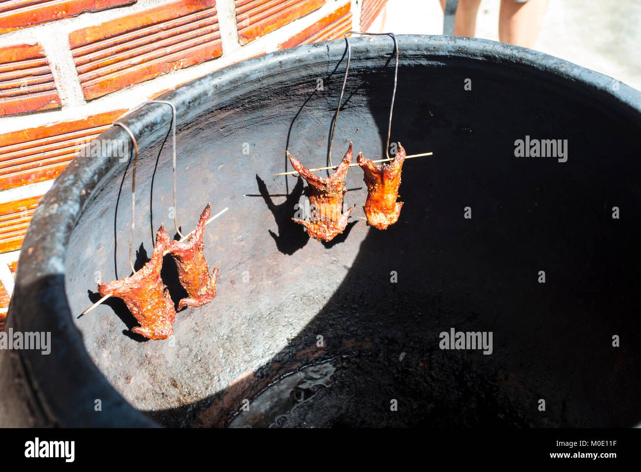 Sun-dried frogs, Mekong river delta Stock Photo - Alamy