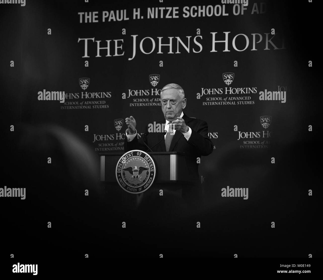 Secretary of Defense James N. Mattis announces the National Defense ...