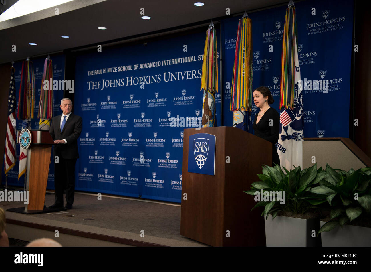 Secretary of Defense James N. Mattis announces the National Defense ...