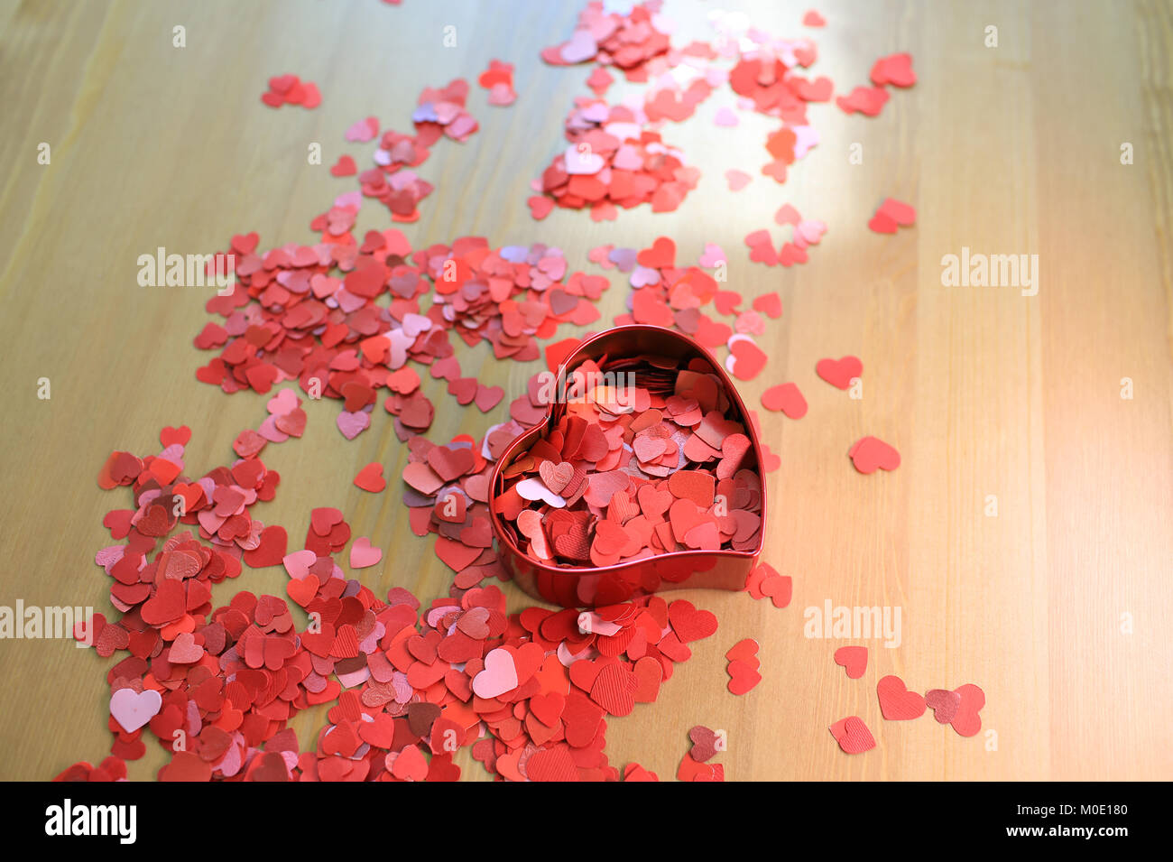 heart gift box container Stock Photo - Alamy
