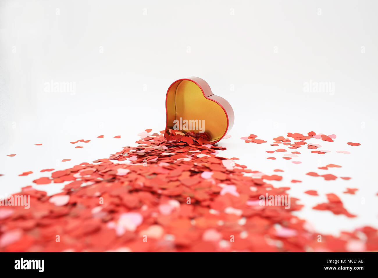 heart gift box container Stock Photo - Alamy