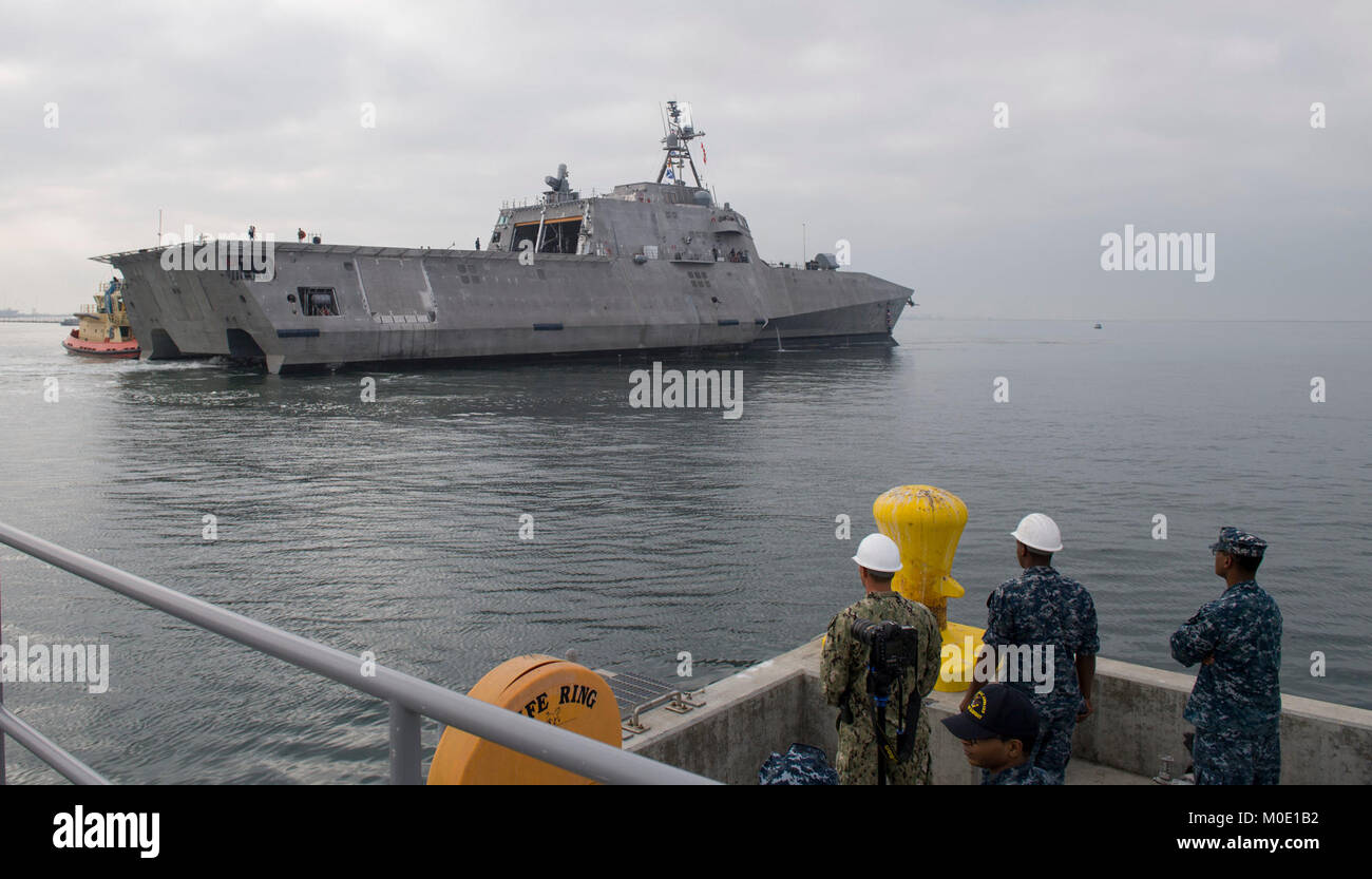 DIEGO (Jan. 19, 2018) The littoral combat ship the future USS Omaha ...