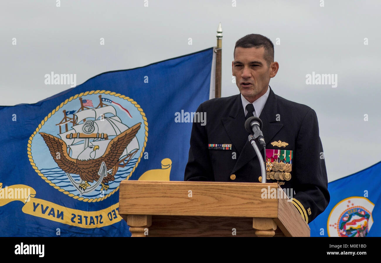 SAN DIEGO (January 19, 2018) Capt. Marc Delao, chief of staff of Navy ...