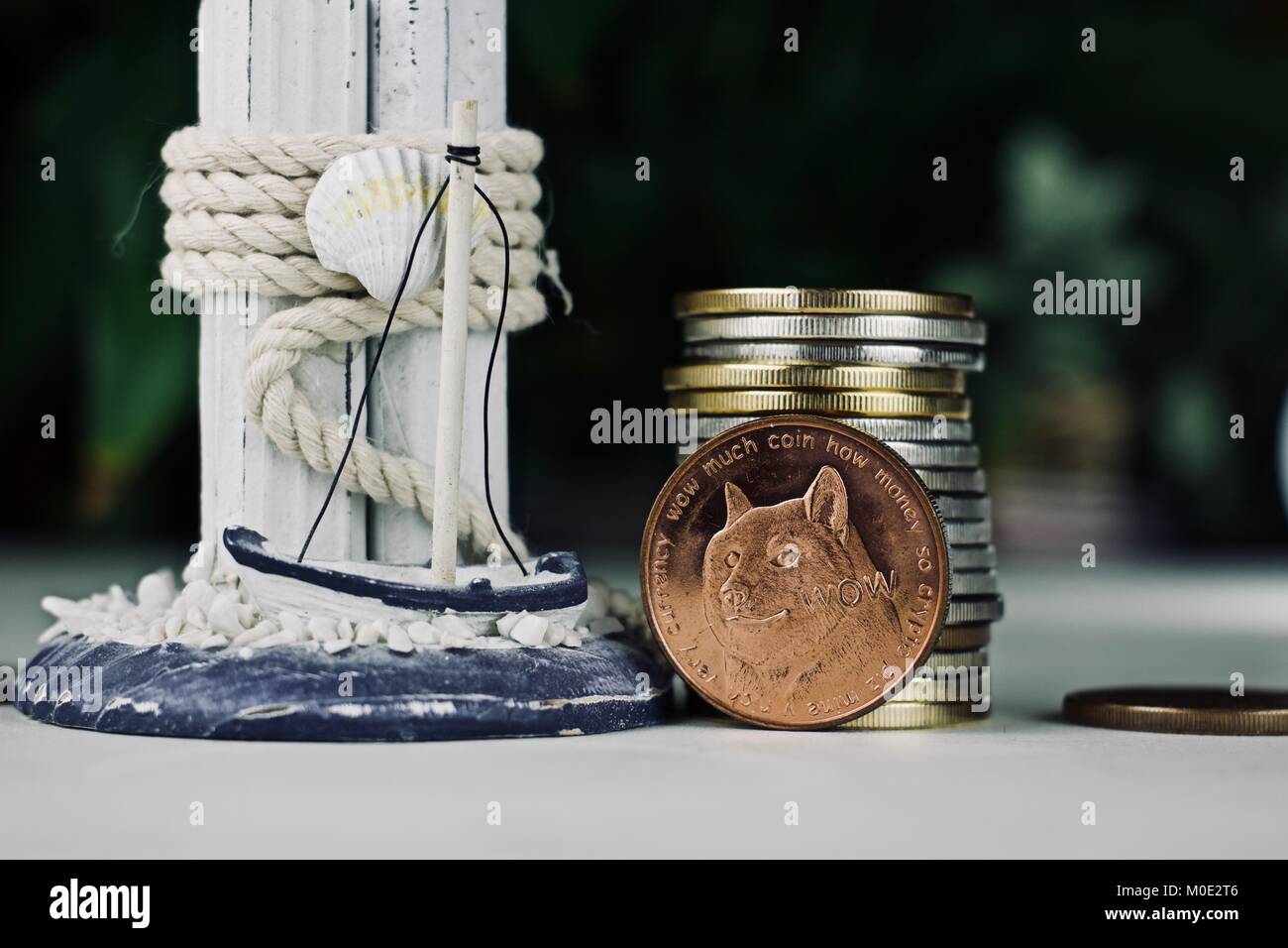 Brass Dogecoin High Resolution Stock Photography and Images - Alamy