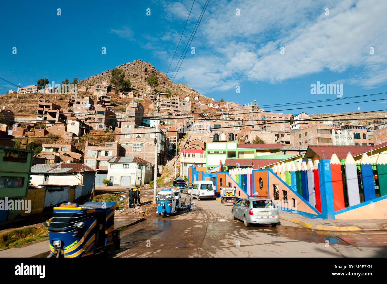 Puno Town - Peru Stock Photo - Alamy