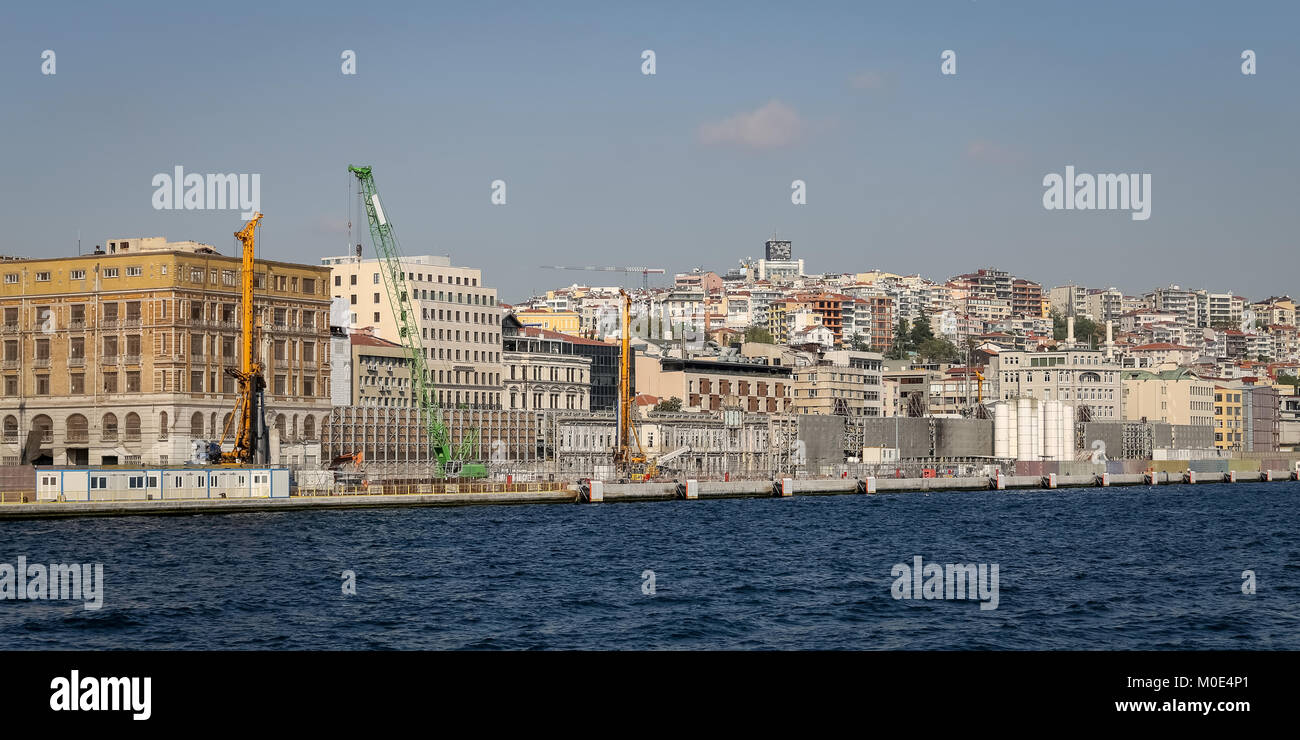 Construction of Karakoy Port in Istanbul City, Turkey Stock Photo - Alamy