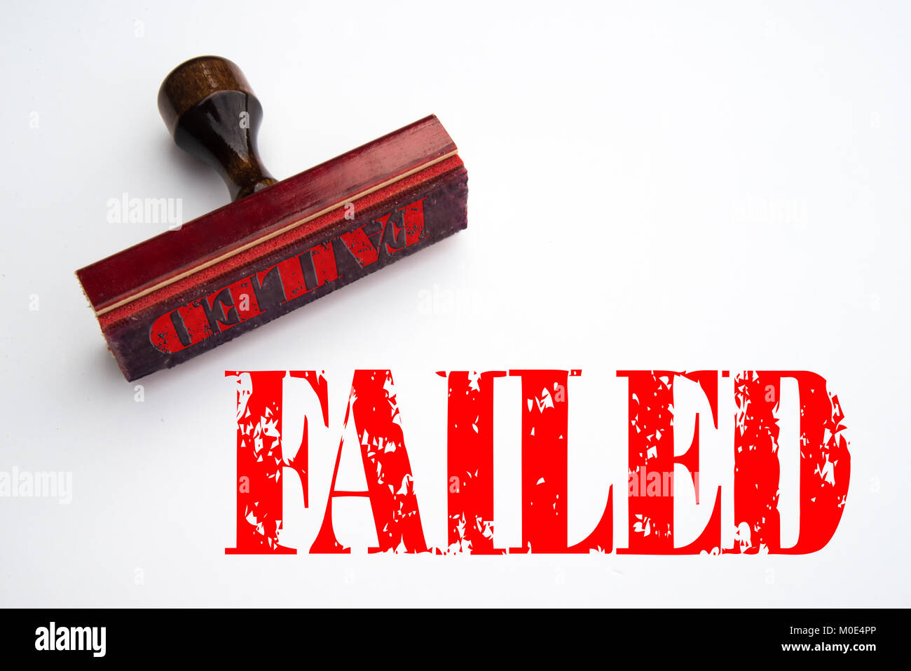 Rubber stamp and the word fail Stock Photo - Alamy