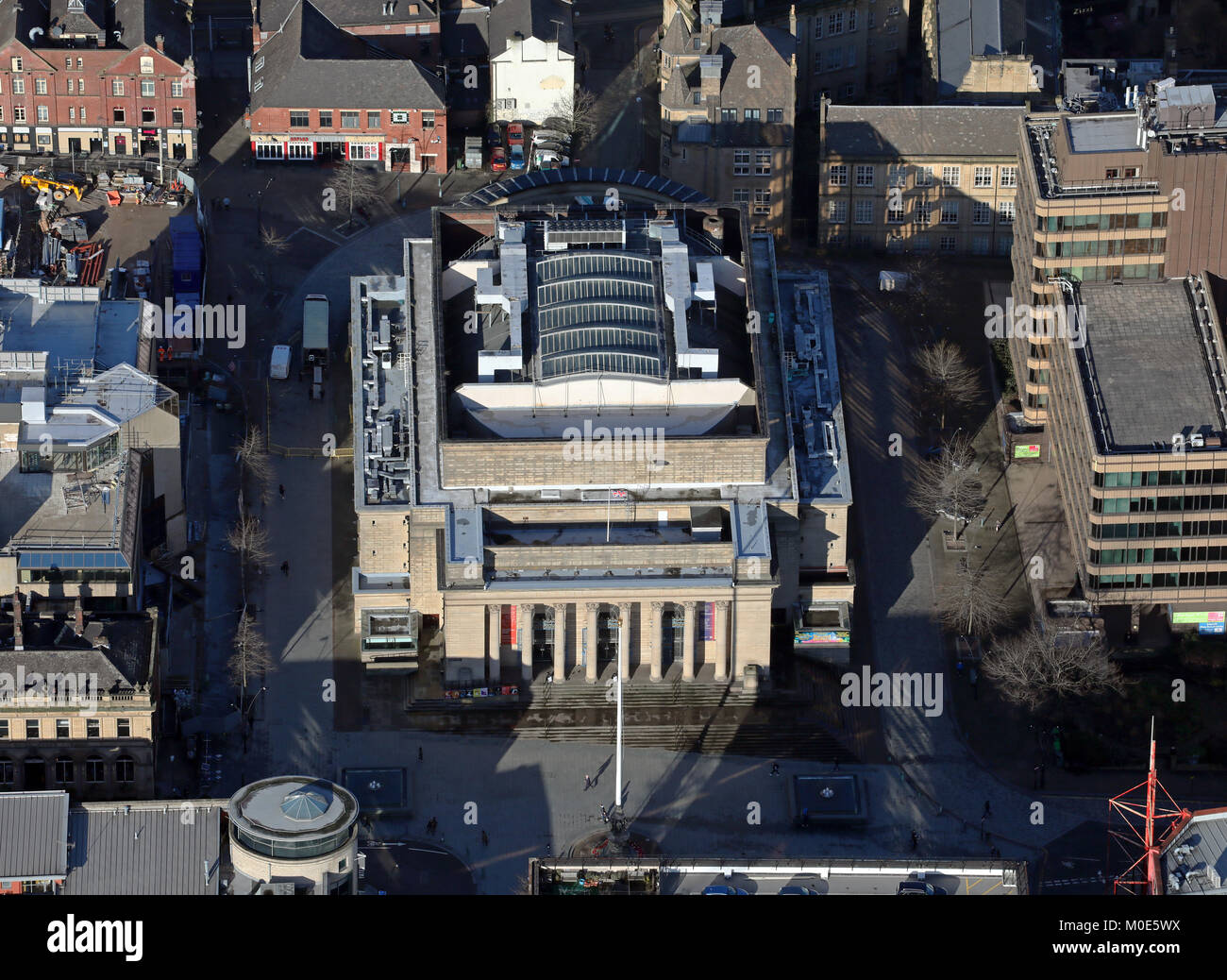 aerial view of Sheffield City Hall, South Yorkshire, UK Stock Photo - Alamy