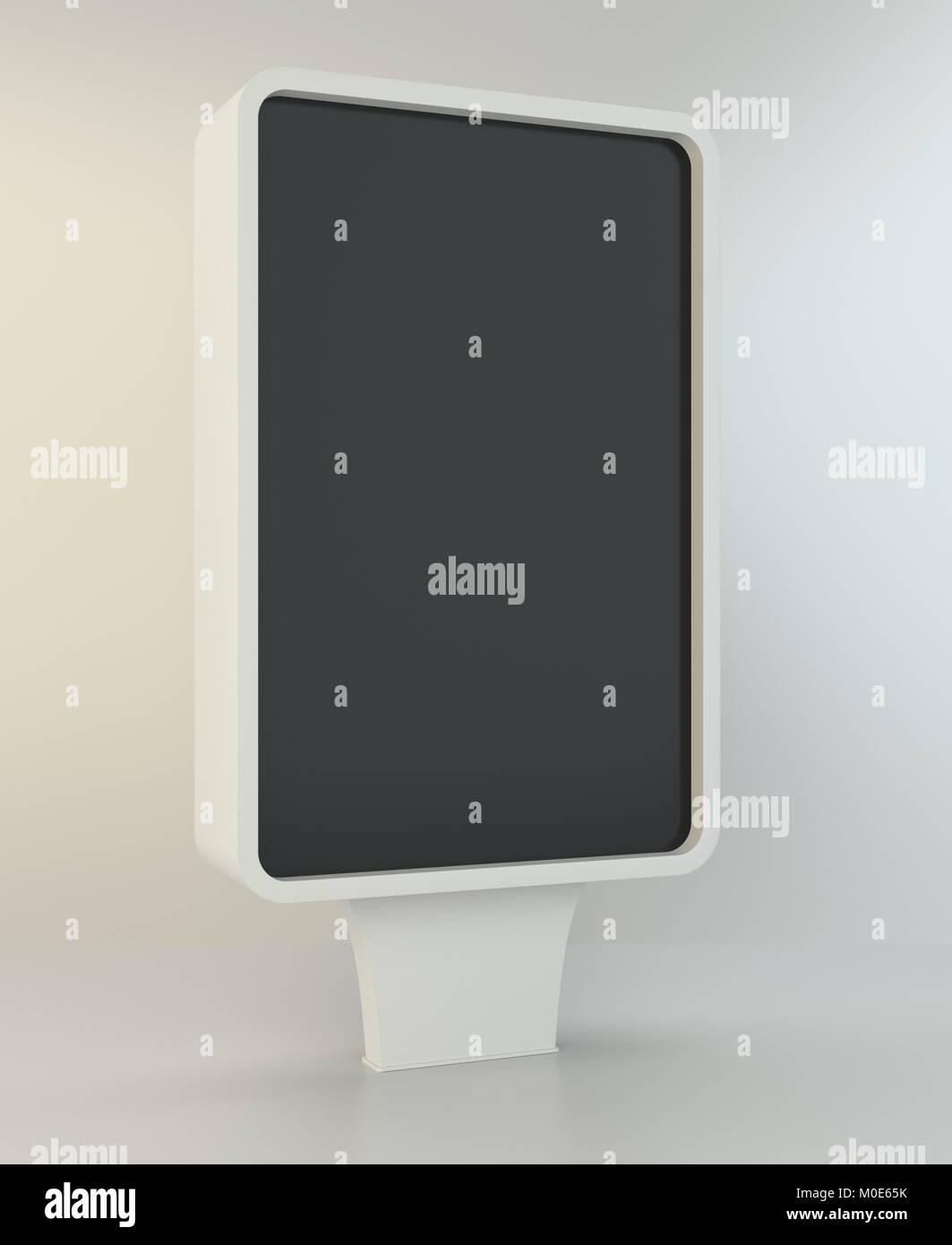 Outdoor advertising displays. Rolling poster display 3d Illustration ...