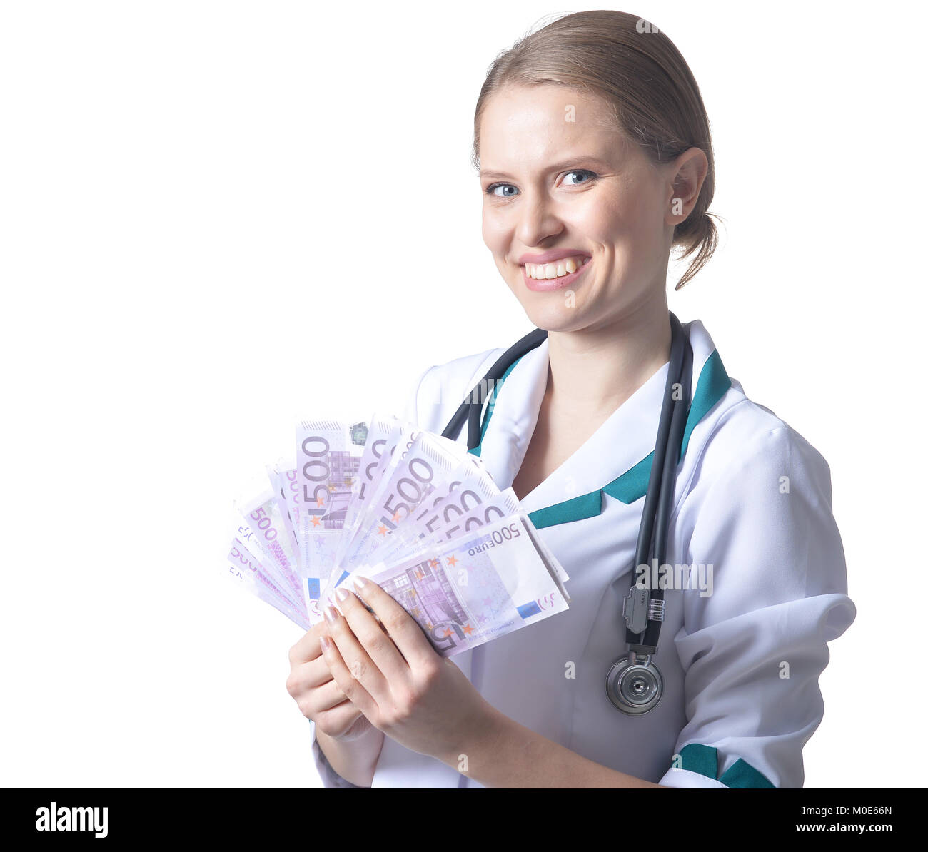 doctor holding money bills Stock Photo - Alamy