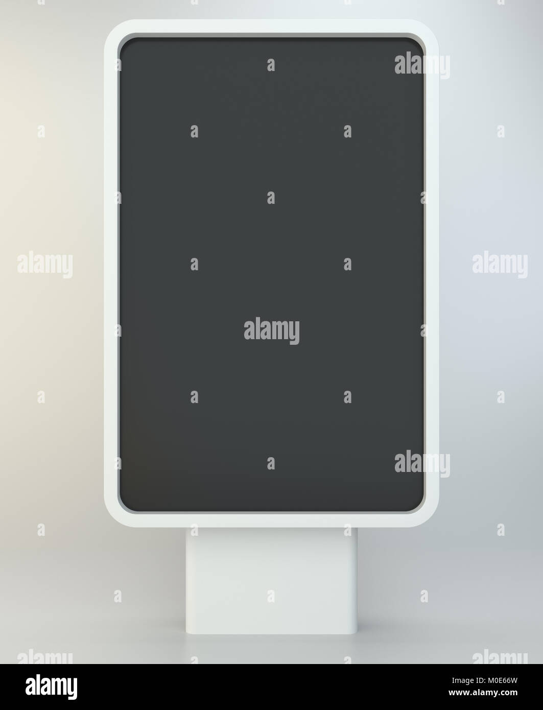 Advertising stand banner. 3d Illustration. Advertising display terminal ...