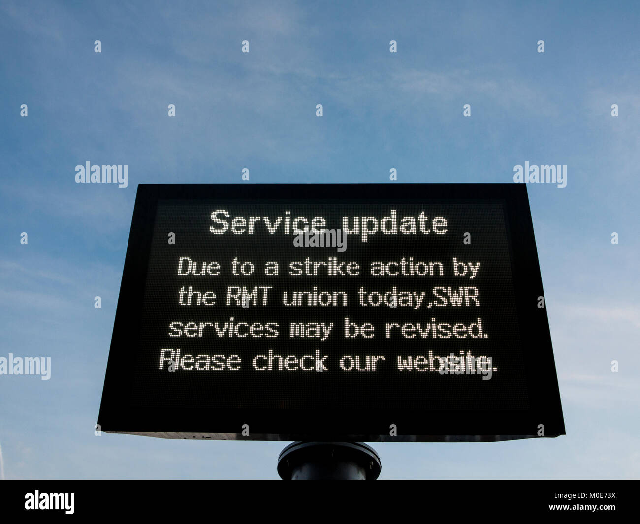 Cancelled train sign hi-res stock photography and images - Alamy